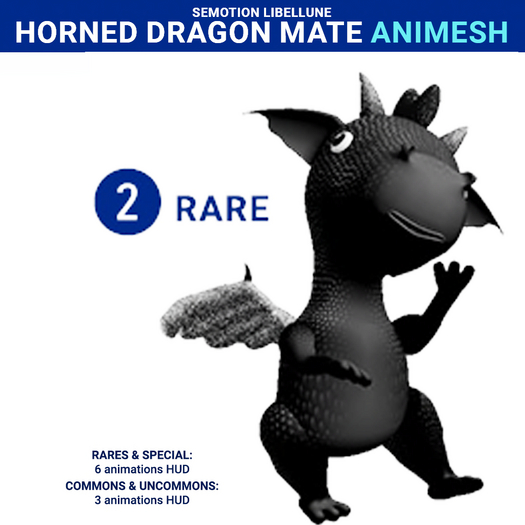Second Life Marketplace - SEmotion Libellune Horned Dragon Mate ...